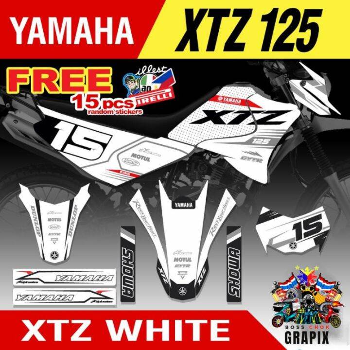 YAMAHA XTZ 125 Full Body Decals Sticker (New Design 2022) - Free Random ...