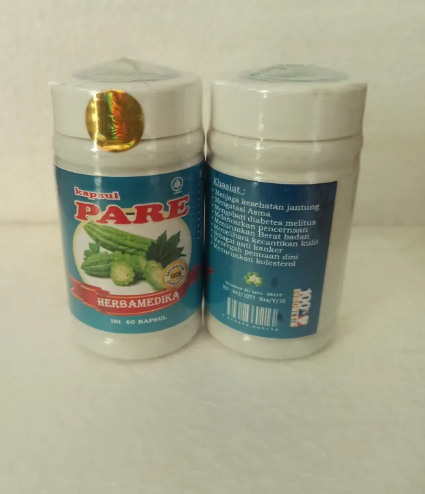 KAPSUL PARE ISI 60 KAPSUL HERBAMEDIKA | Lazada Indonesia