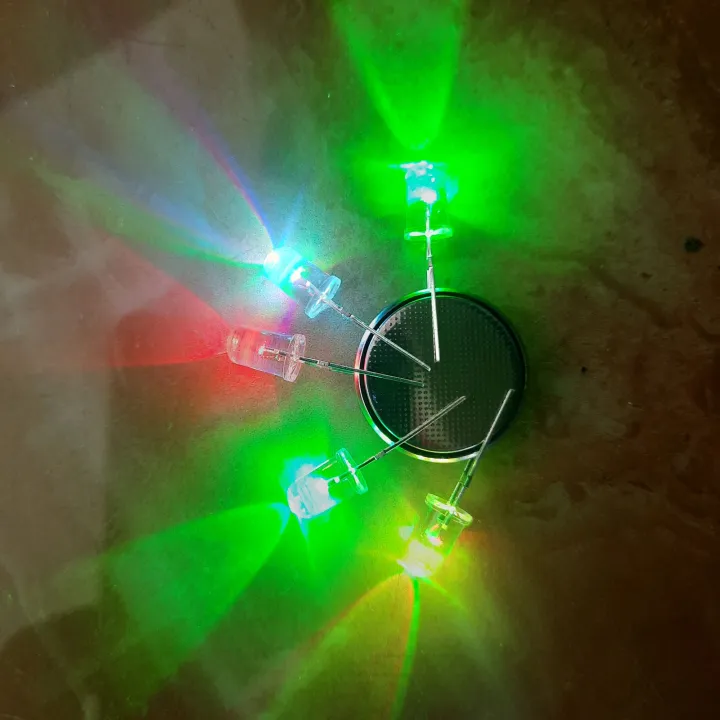 5 đèn led 7 màu 5mm nhấp nháy | Lazada.vn