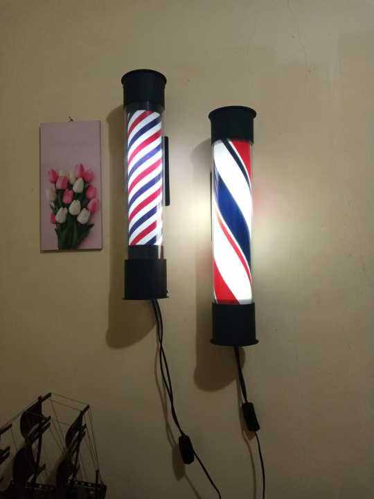 neon box barbershop bisa berputar tempel dinding | Lazada Indonesia