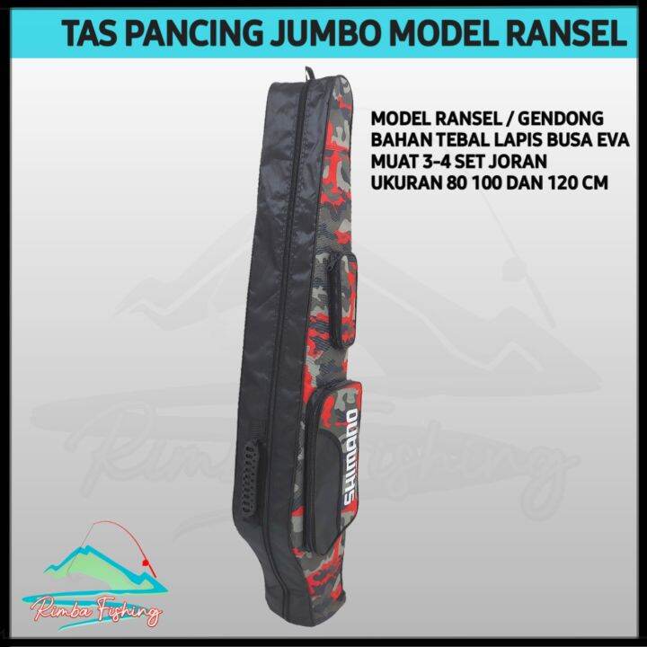 Tas Pancingan 4 Joran Murah Model Ransel Bahan Busa Eva Panjang 80 Cm ...