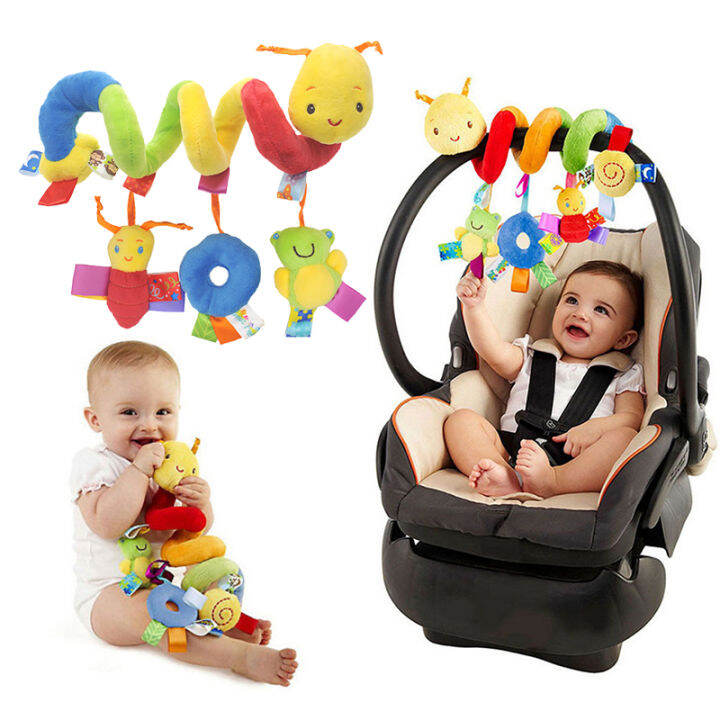 Baby Crib Hanging Rattles Toys Car Seat Toy Soft Mobiles Stroller Crib ...