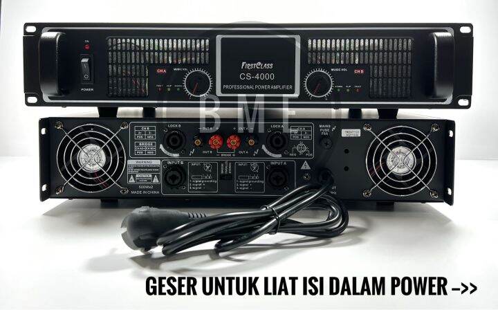 power amplifier firstclass cs 4000/cs4000 first class original | Lazada ...
