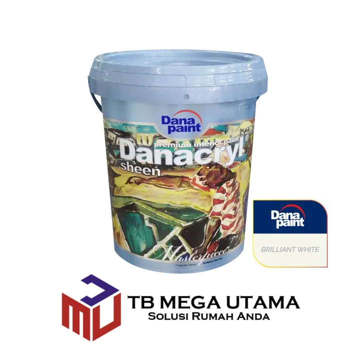 Danapaint Danacryl Brilliant White Sheen 2,5 Liter | Cat Dinding ...
