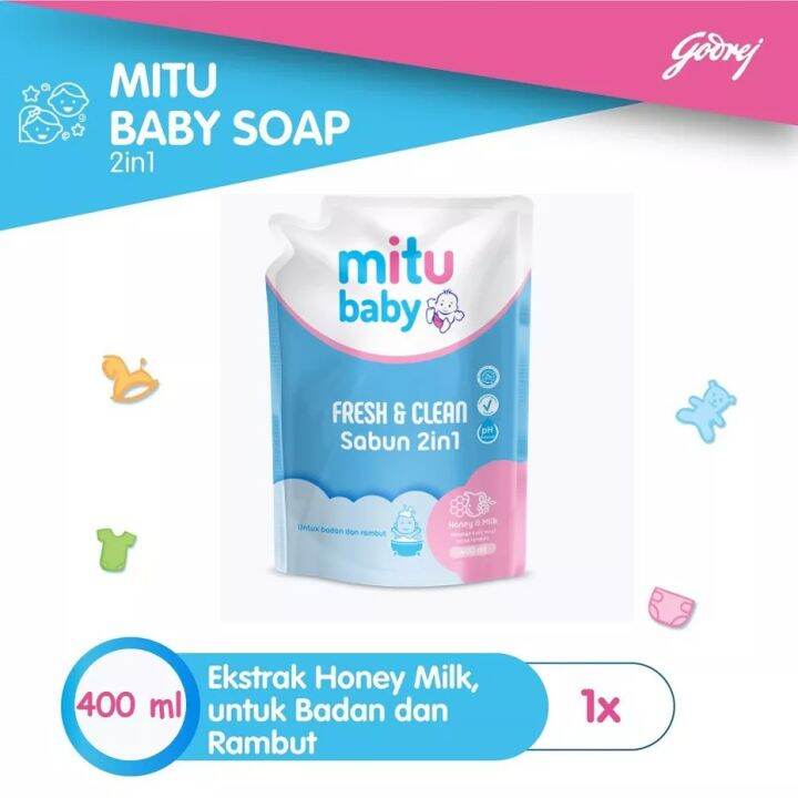 Mitu Sabun Cair 2 in 1 Refill Kemasan Isi Ulang 400ml | Lazada Indonesia