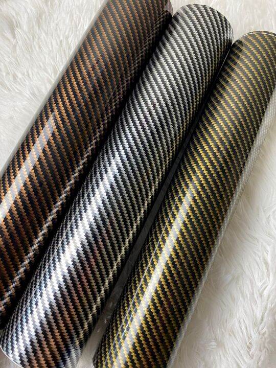 2D Black/Silver, Rosegold, Black/Gold Carbon Fiber Sticker | Lazada PH