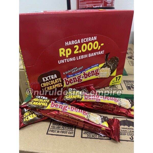 Beng Beng Wafer 1 Box isi 8 Box kecil Product Indonesia 🇮🇩 Caramel ...
