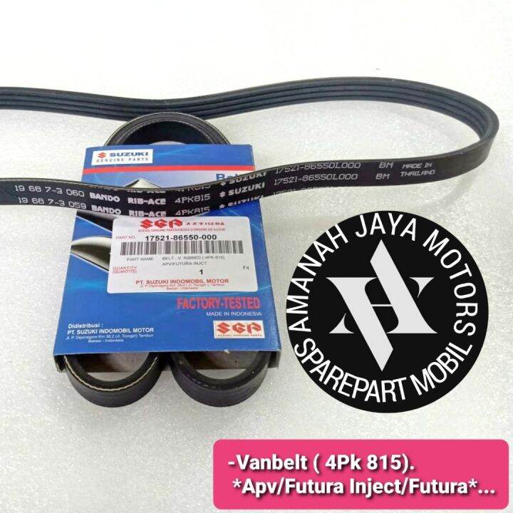 Van Belt Fan Belt Tali Kipas Suzuki Apv/Futura Injeksi/Genio/Futura 4PK 815 | Lazada Indonesia