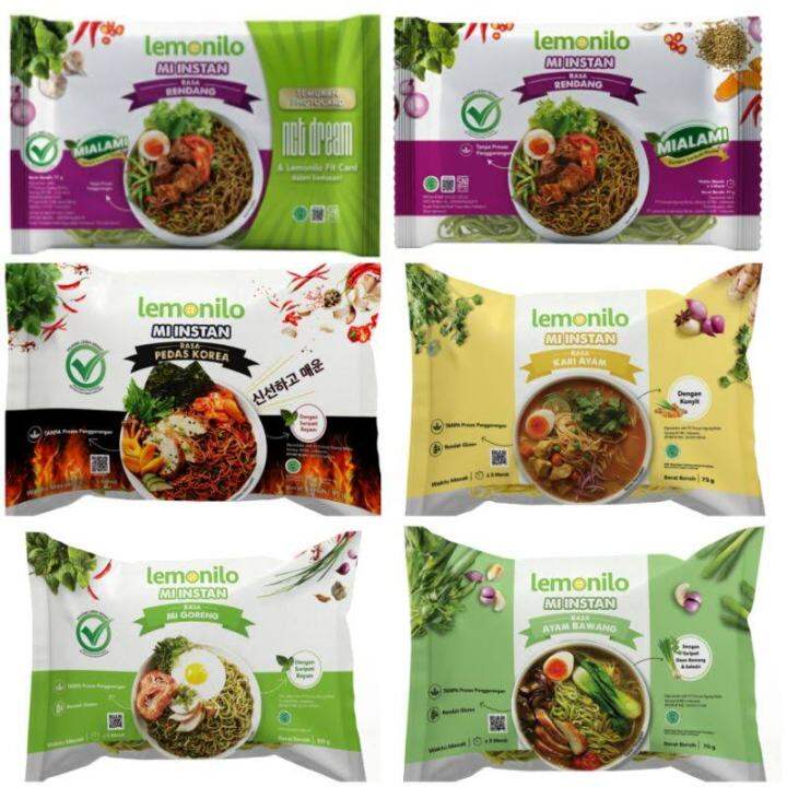 Mie instan Lemonilo 3 Varian Rasa / Rasa mie goreng / Rasa kari ayam ... Mie instan Lemonilo 3 Varian Rasa / Rasa mie goreng / Rasa kari ayam ...