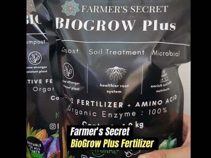 Farmer's Secret BioGrow Plus 1.0kg Organic Fertilizer Enrich Enzyme ...