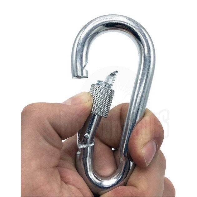 Karabiner 10cm Snap Hook Lock Carabiner Stainless Galvanised Steel ...