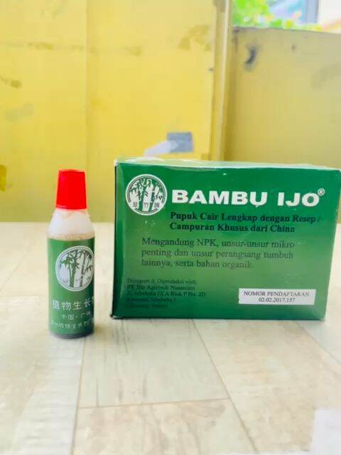 Pupuk Cair Lengkap BAMBU IJO Mengandung NPK isi 12 ml dari Bio Agritech ...