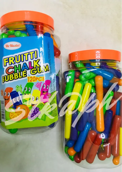 Frutti Chalk Bubble Gum 120pcs | Lazada PH
