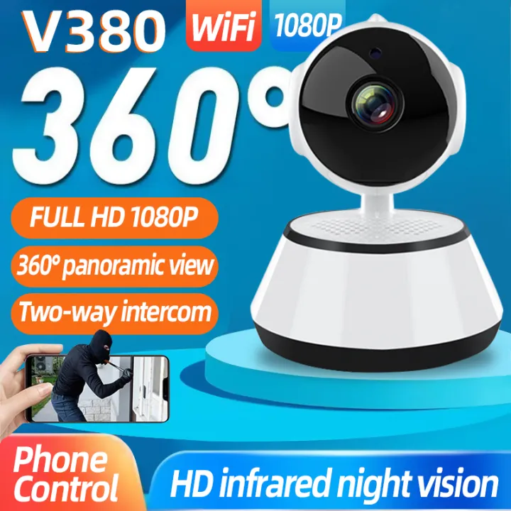 【Original】V380 Q6 Pro CCTV Camera Wifi Connect to Cellphone 1080P Smart ...