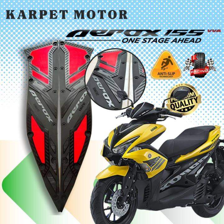 ALAS KAKI AEROX OLD | KARPET YAMAHA AEROX TAHUN 2016 - 2019 | AKSESORIS ...