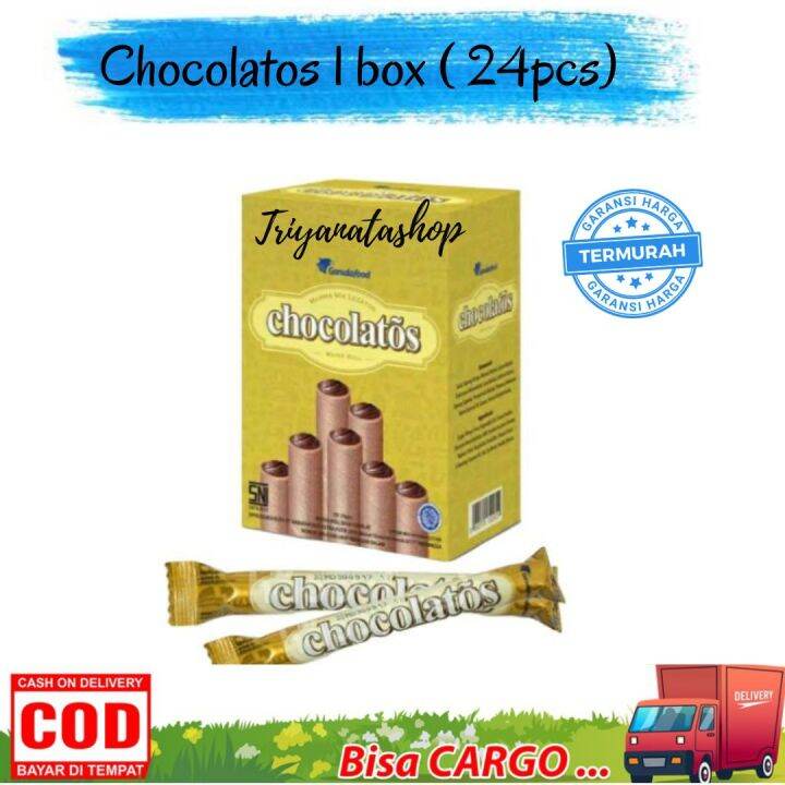 Chocolatos Rolls box isi 8.5 gr x 24pcs - Chocolatos 1 Box - Snack ...