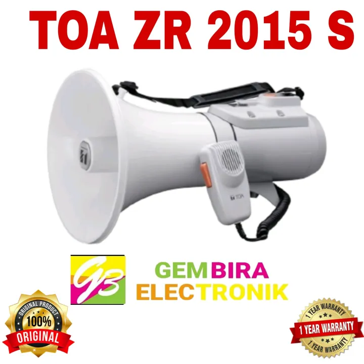 Megaphone TOA ZR 2015 S Dengan Sirine Original | Lazada Indonesia