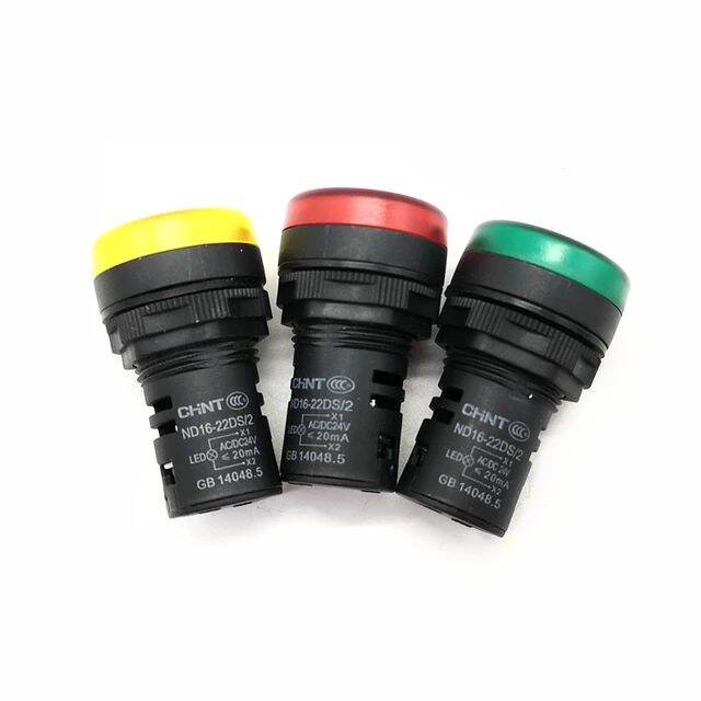 PILOT LAMP CHINT 22MM 24V SIGNAL LAMP ND16-22DS/2 AC/DC 24 V | Lazada ...