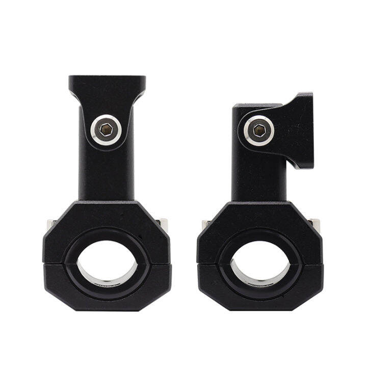 Fog Light Extension Bracket Motorcycle Spotlight Aluminum Alloy Black ...