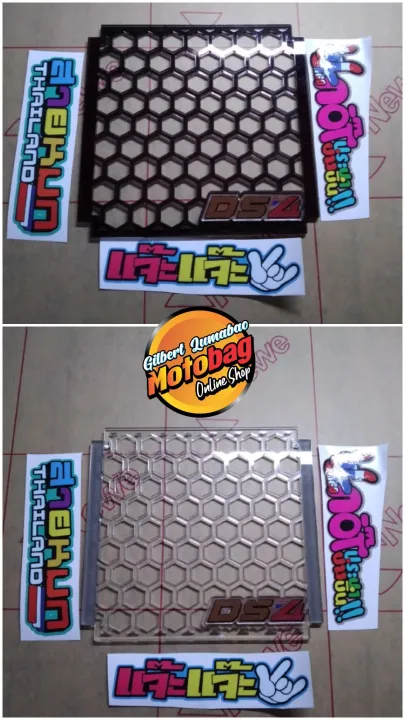 HONDA CLICK/ADV/PCX RADIATOR COVER DS4 HONEYCOMB ACRYLIC 3MM THICKNESS ...