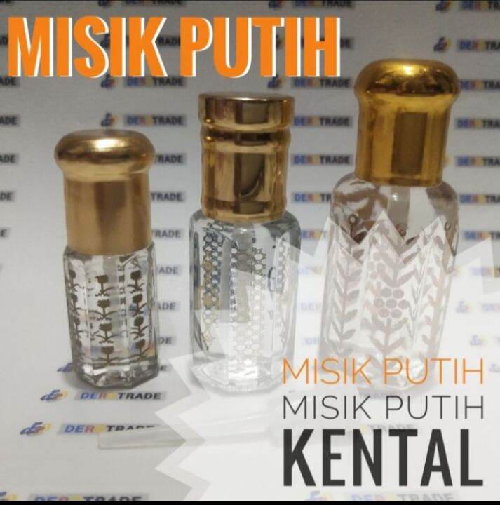misk putih orijinal 6ml tampa campuran aroma khas arab saudi | Lazada ...