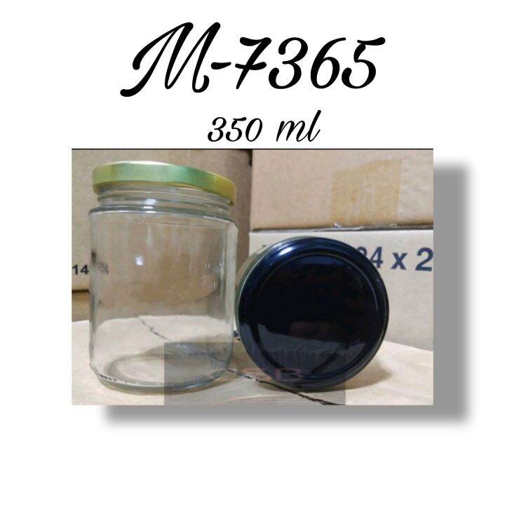 [Sold Per Piece] M7365 Glass Jar 350 ml With Plastic Seal | Lazada PH