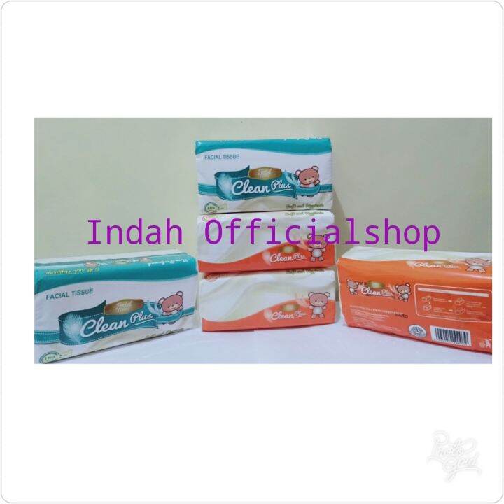 Tissue clean plus 180shett 2ply setara dengan tissue Nice halus dan ...