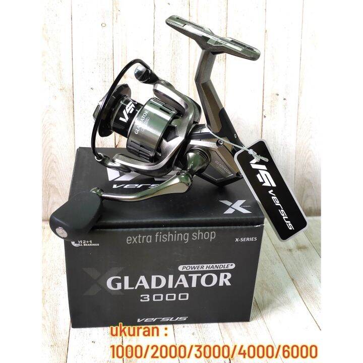 Reel Versus Gladiator Ukuran 1000,2000,3000,4000,6000 || POWER HANDLE ...