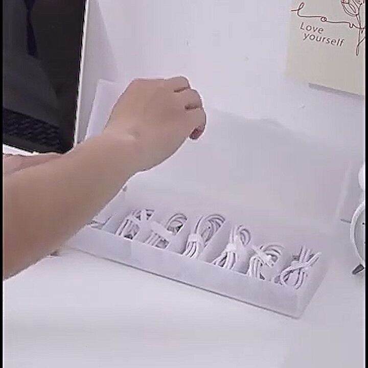 Data cable storage device mobile phone charger charging cable sorting ...