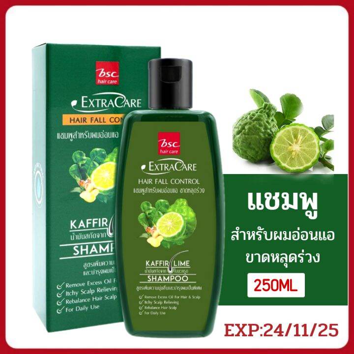 BSC EXTRA CARE HAIR FALL CONTROL SHAMPOO สกัดจากมะกรูดและขิง สำหรับผม ...