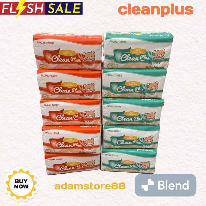 TISSUE CLEANPLUS 180SHEET LEMBUT BANGET TEBAL HALUS 100% VIRGIN PULP ...