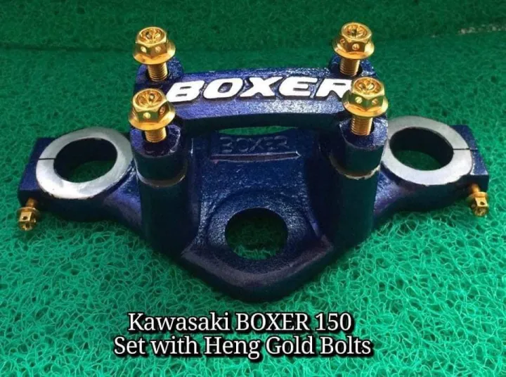 KAWASAKI BOXER CT 150 LOWERING CROWN (WITH GOLD BOLTS) | Lazada PH
