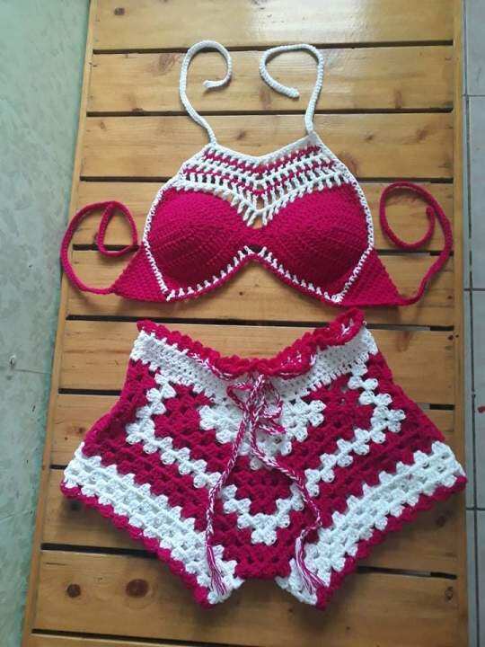 crochet swimwear terno | Lazada PH