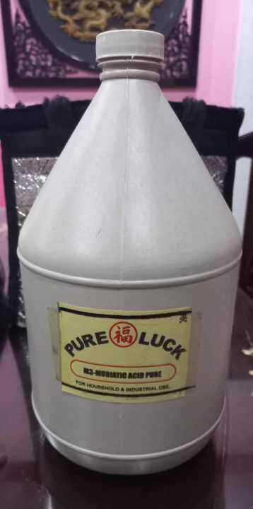 Pure Luck Muriatic Acid Pure Grade 1 Gallon | Lazada PH