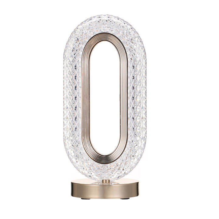 Brifit Crystal table lamp, Scandinavian luxury style LED crystal ...