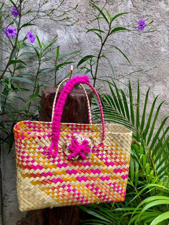 Native Colorful Bayong Bag(L-21cm,W-30cm) | Lazada PH