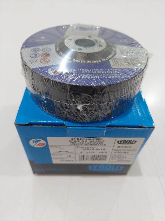 TYROLIT GRINDING DISC 4" SOLD in 1BOX (10pcs) | Lazada PH