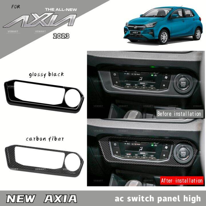 Vemart new axia 2023 ac switch panel frame cover garnish accessories ...