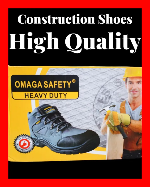 OMEGA Safety Shoes Steel Toe Anti-smashing Work Shoes and Anti-puncture ...