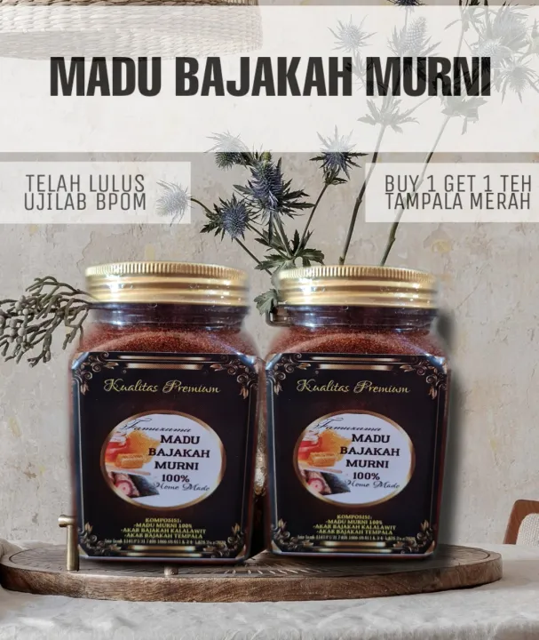 MADU BAJAKAH MURNI PERPADUAN MADU HUTAN, AKAR BAJAKAH TEMPALA DAN ...