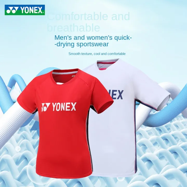 เสื้อแบดมินตัน Yonex ยูนิกซ์ YY แบบใหม่ปี2022ชุดกีฬาแบบเดียวกันกับผู้ชายและผู้หญิงสำหรับฤดูร้อน ...
