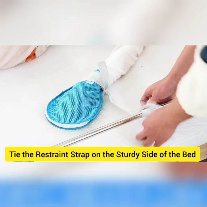 (READY STOCK) 1 Pair Control Mitts Dementia Restraint Glove 2PCS Hand ...