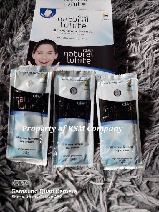 Olay Natural White Light, All in One Fairness Day Cream 7.5g/Per Sachet ...