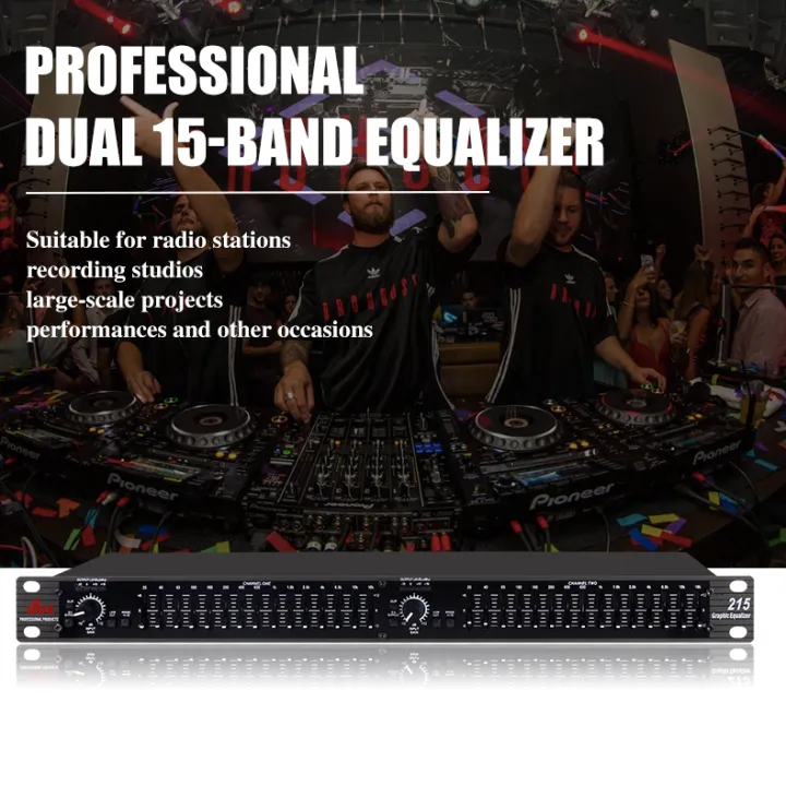 DBX-EQ215 professional equalizer effector dual 15-segment two-channel sound frequency regulator ...