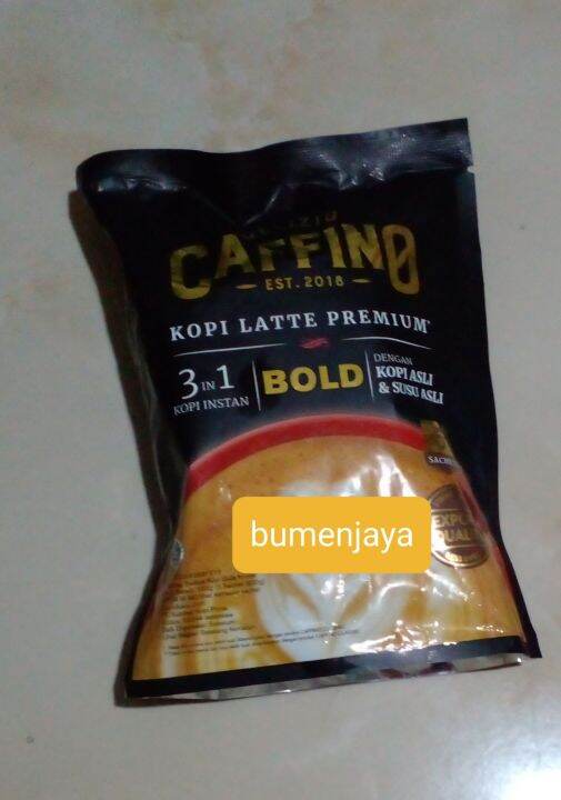 Caffino bold kopi susu kualitas eksport per pack isi 5 | Lazada Indonesia