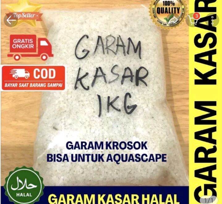 Garam Krosok Putih bersih,garam Laut,Garam Kasar,Garam ikan,Garam Bumbu ...