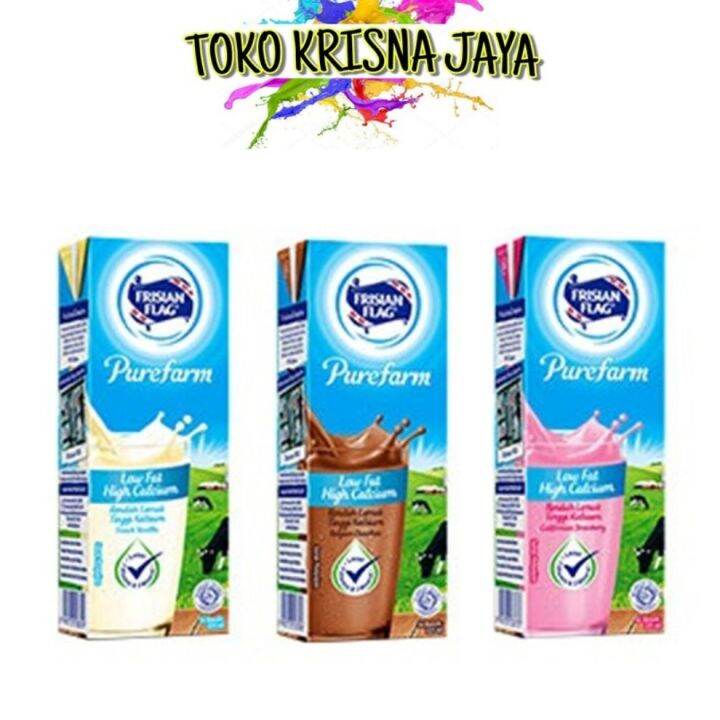 SUSU UHT FRISIAN FLAG LOW FAT RASA COKLAT | STRAWBERRY | VANILA 250 ML ...