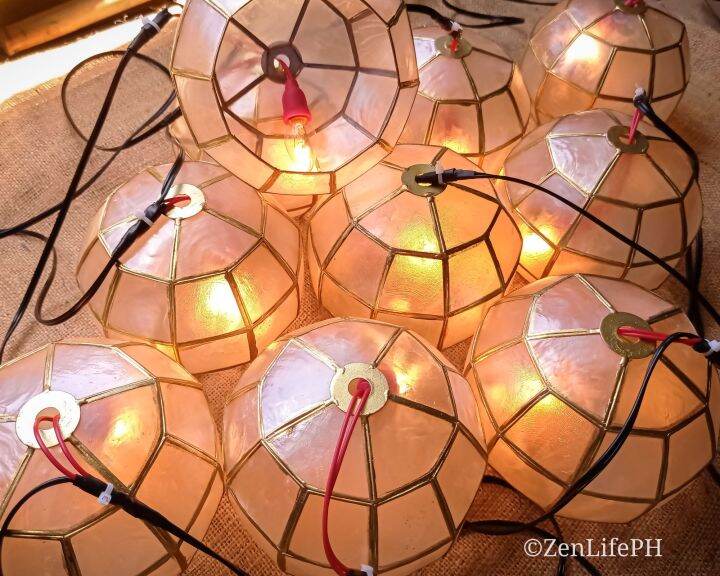 Capiz Ball with lights (AUTHENTIC) SET OF 10 | Lazada PH