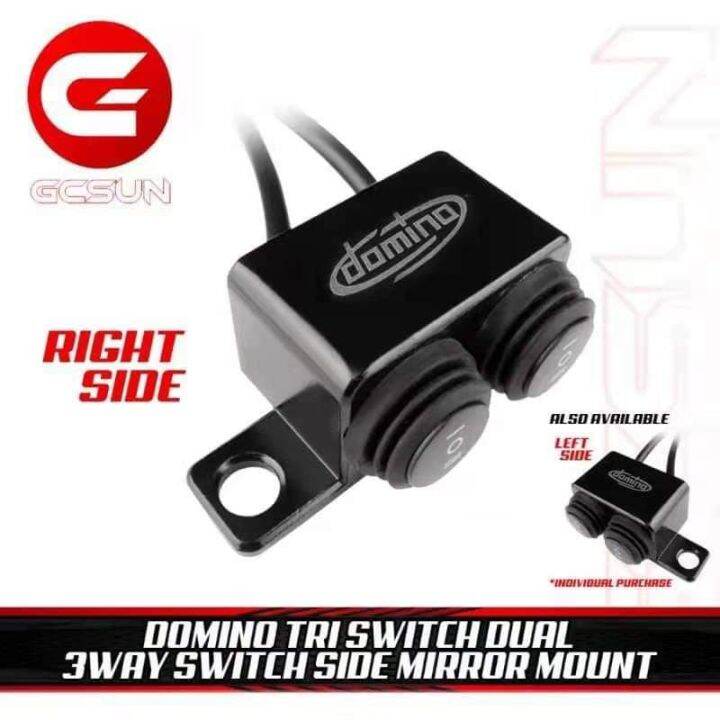 DOMINO 3 WAY SWITCH MINI DRIVING LIGHT TRI SWITCH UNIVERSAL - GCSUN ...