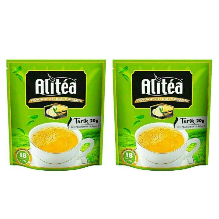 (Twin Packs] Alitea Tongkat Ali dan Ginseng Teh Tarik 5 in 1 | Lazada